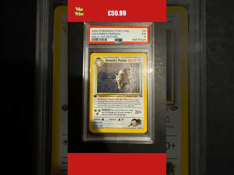 Giovanni’s Persian PSA 5 1st edition 2000 Holo Gym Challenge Graded Pokemon Card