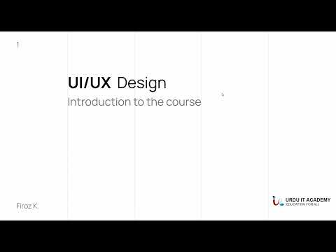 Learn UI UX Design Lecture 1 Intro to UIUX Course - Mind Luster