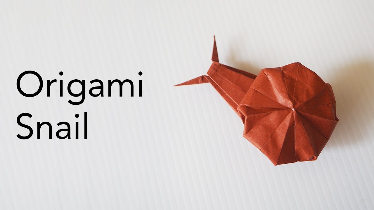 Easy Origami Snail Tutorial