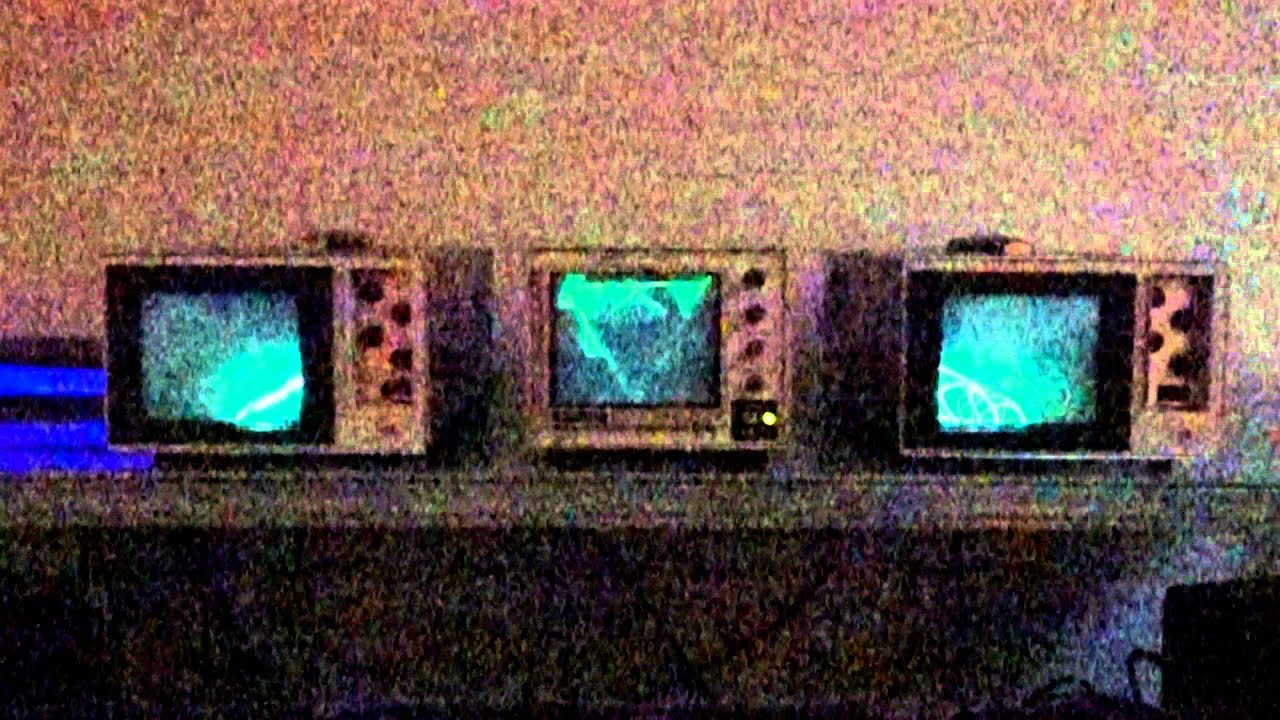 XY scope audio visual demo slow motion