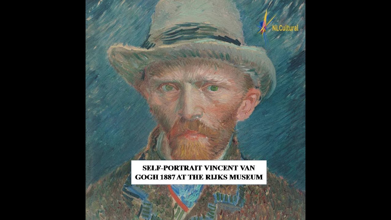 Self portrait Vincent van Gogh 1887 at the Rijks Museum