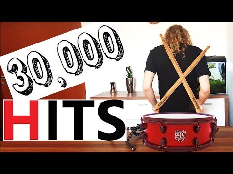 Hitting the drums for 30000 times (silly pointless drummer challenge)