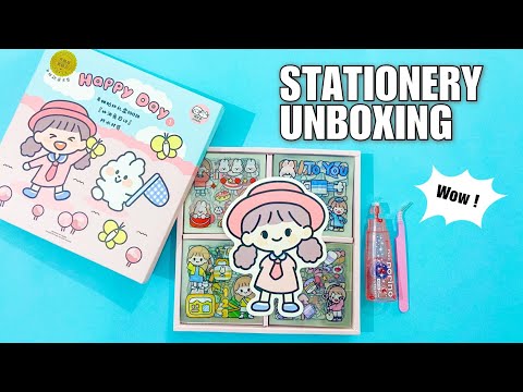Stationery Pal Haul | Stationery For Journal | Stationery Unboxing Asmr | Stickers Unboxing