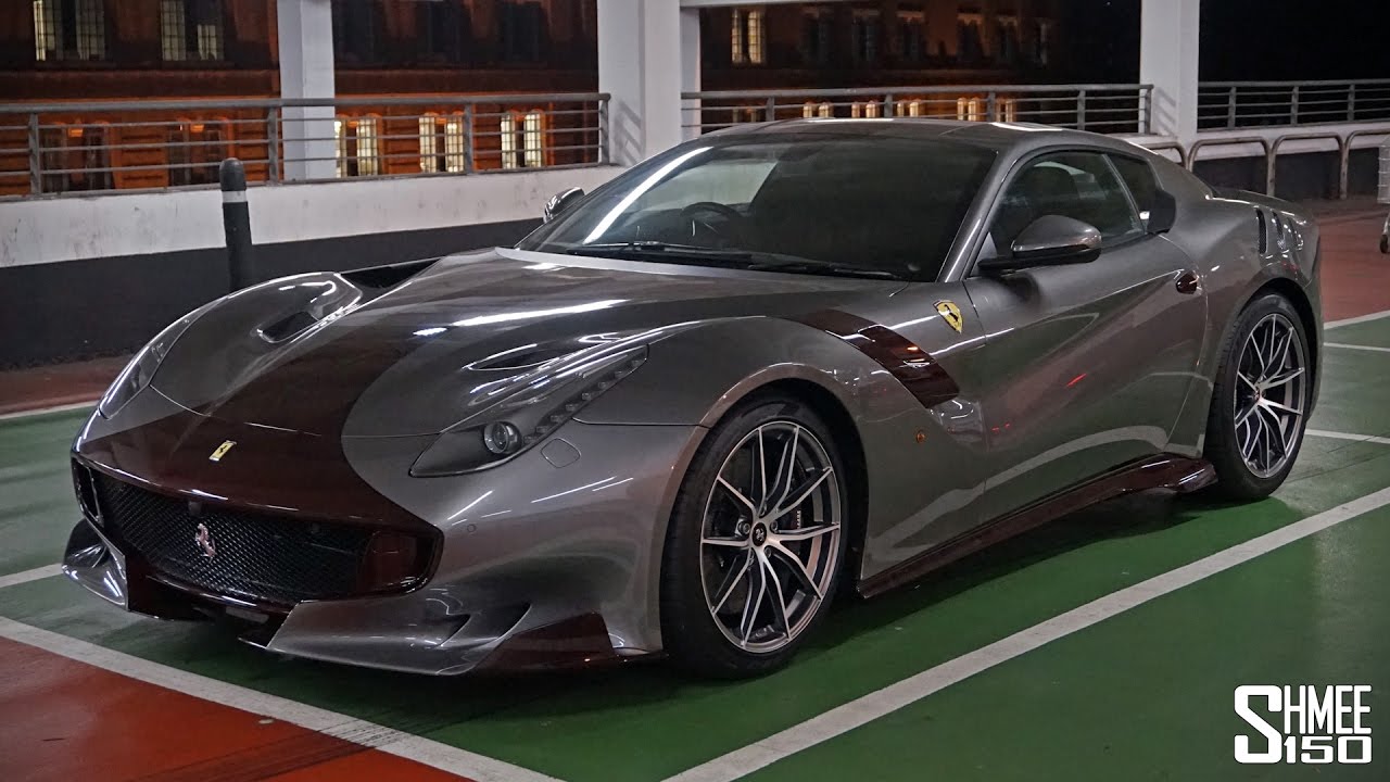 This London-Driven Ferrari F12 TDF Has Amazing Dark Red Carbon Fiber ...