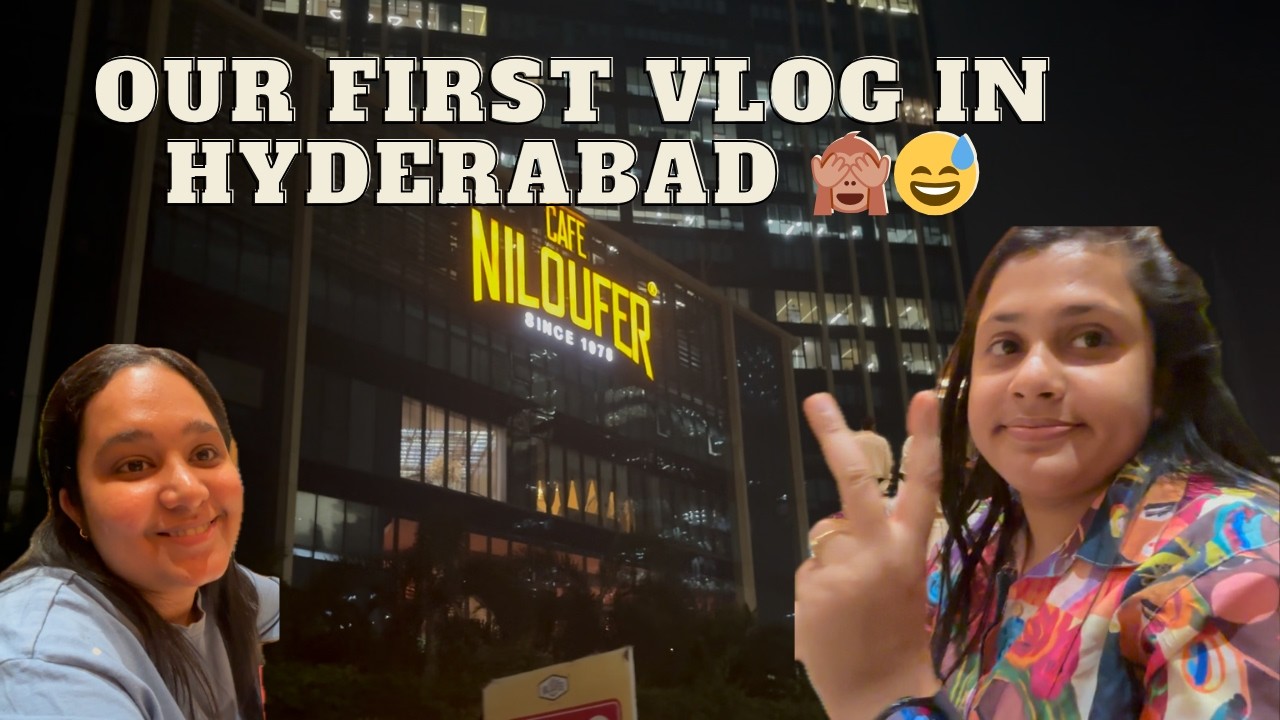 Is This the Best Café in Hyderabad!? ☕✨ | Our First Vlog 😍🧡