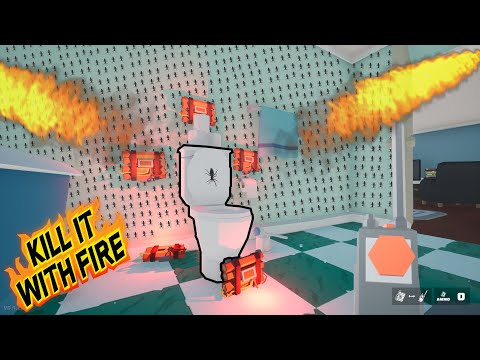 Steam Community :: Video :: BURNING SPIDERS ALIVE! | Kill It With Fire