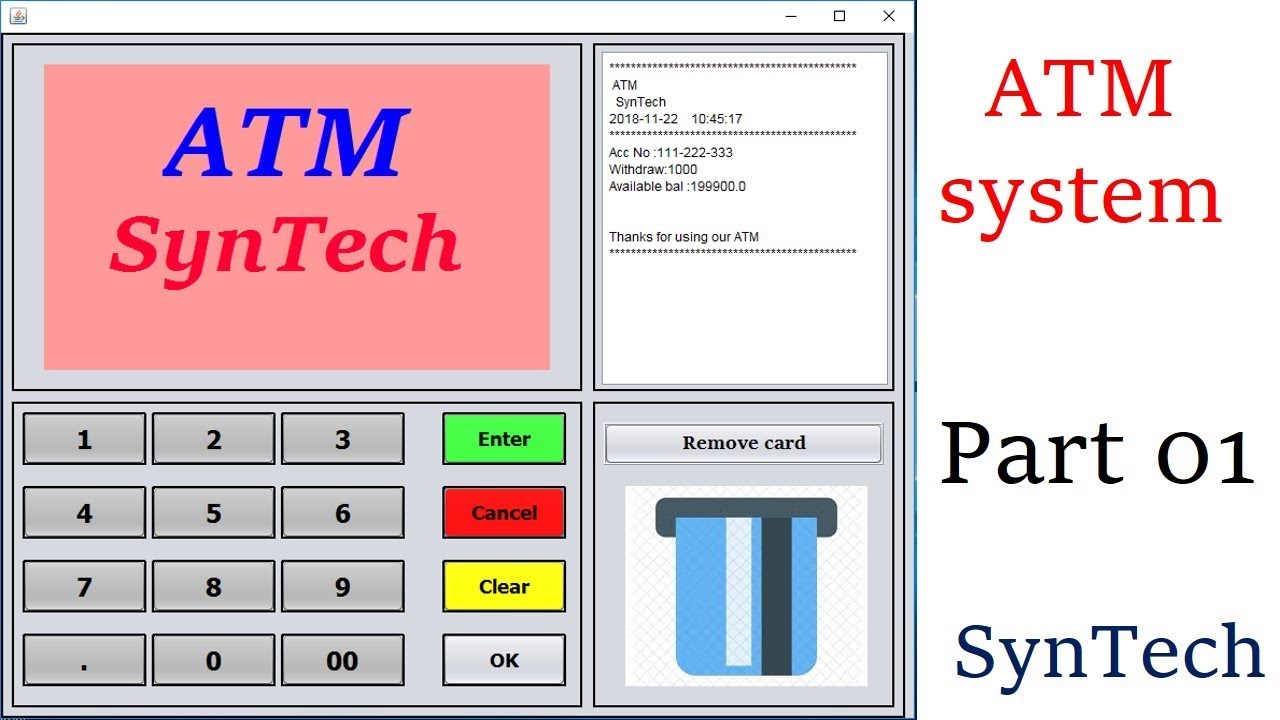 How to Create ATM System in Java Net Beans -Full Tutorial with source code