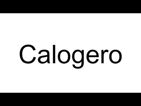 How to Pronounce Calogero (Italian)