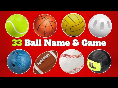 33 Types of Sports Balls and Their Games in Just 8 Minutes | Kids Video | Ball Name |
