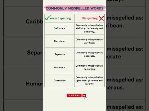 Catch the Common Slip-Ups: 5 Frequently Misspelled English Words
