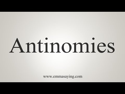 How To Say Antinomies