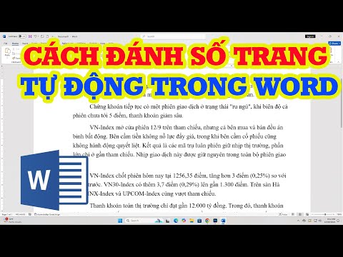 Cách đánh số trang tự động trong Word nhanh đơn giản