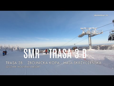 馃嚨馃嚤 Szczyrk Mountain Resort - zjazd tras膮 ze Zb贸jnickiej Kopy na Hal臋 Skrzycze艅sk膮 3B