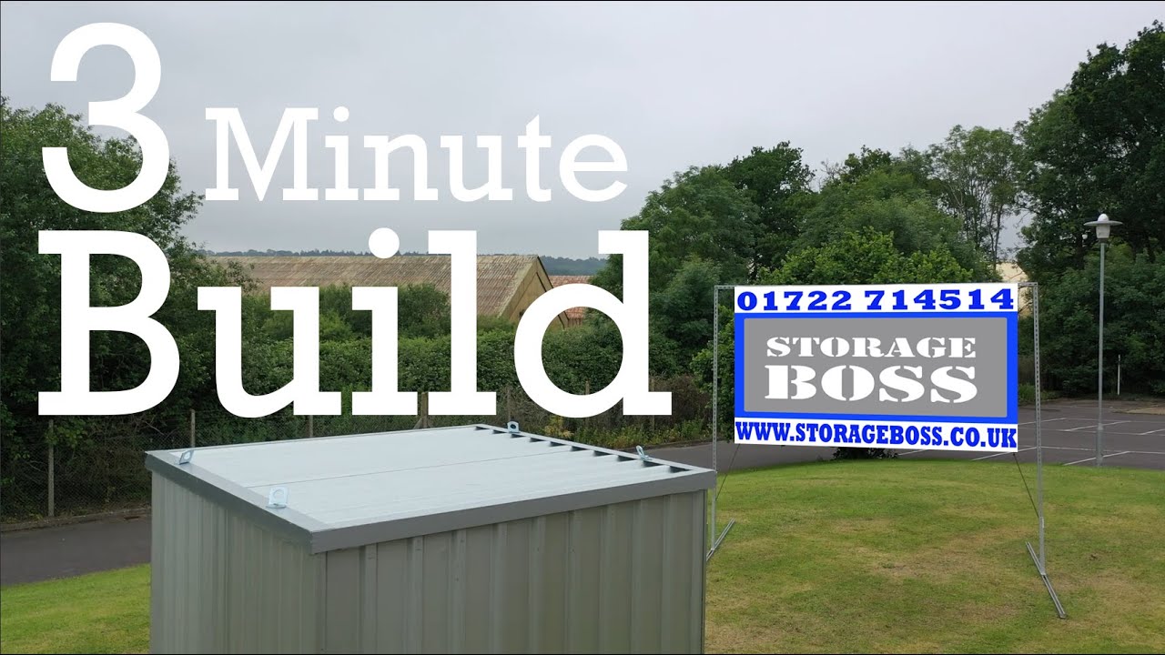 3 Minute  Flat Pack Container Quick Build - Storageboss.co.uk