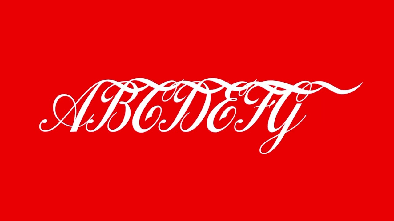 Colagraph font Coca-Cola #Television