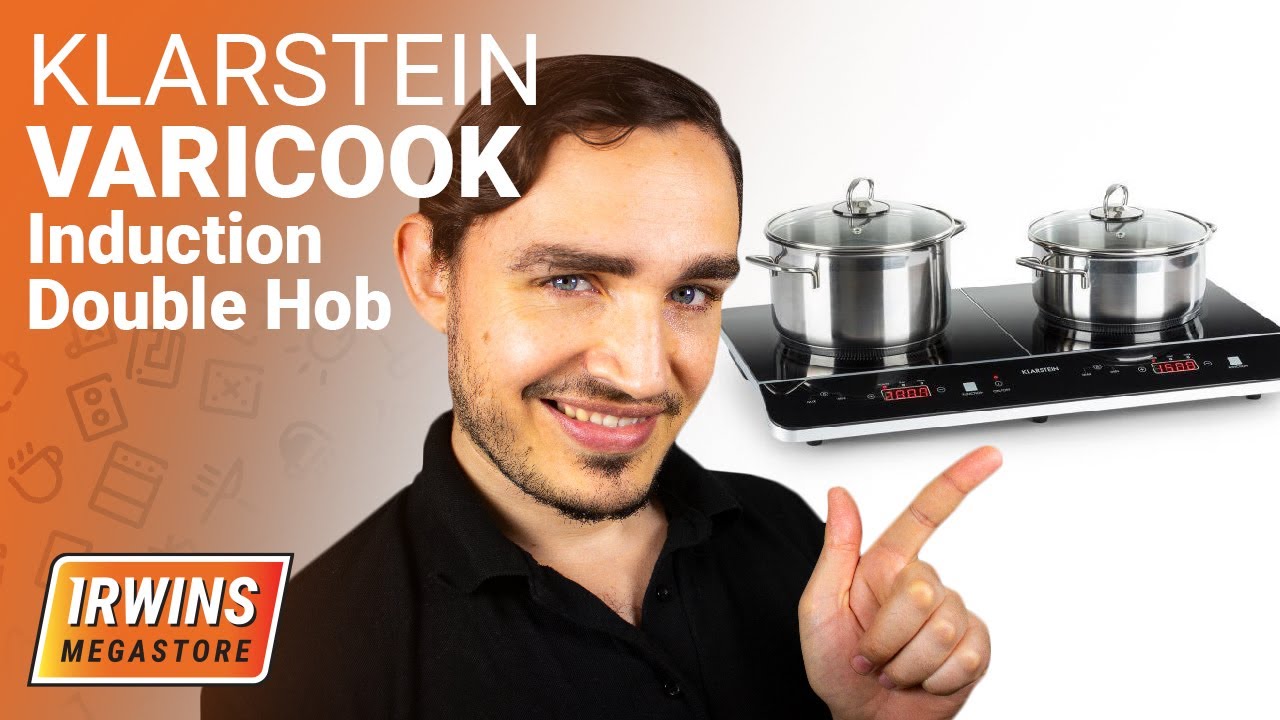 Durable modern electric double hob | Klarstein VariCook Neo Induction Double Hob ME10033036
