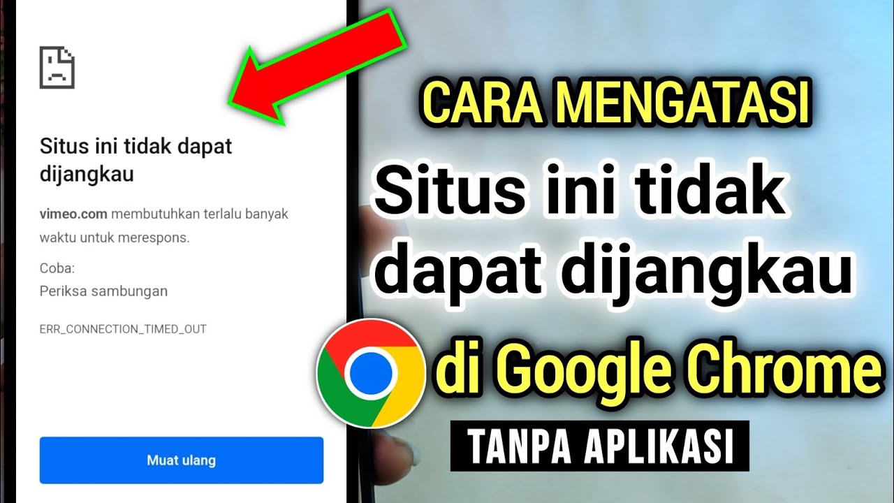 Cara mengatasi Situs ini tidak dapat dijangkau di google chrome | google chrome error