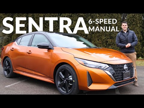 2024 Nissan Sentra REFRESHED SR with a MANUAL Transmission Walk Around, Test Drive and Review