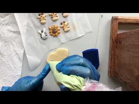 How To Make Zoo Animal Royal Icing Transfers and their application!