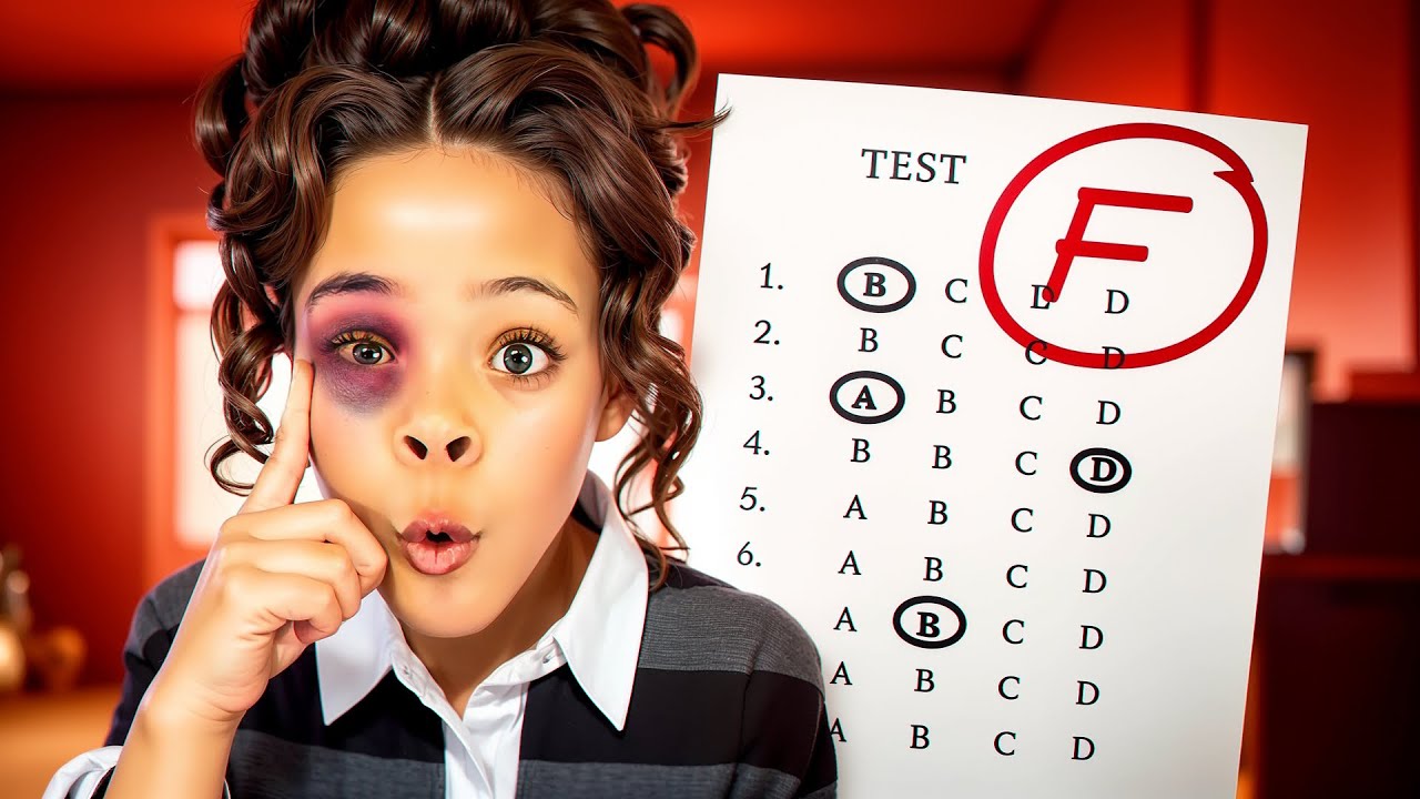 Nova got a “F” and a BLACK EYE
