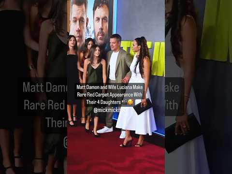 On The Instigators Red Carpet: Matt Damon & Wife and Daughters Make Rare Red Carpet Appearance 🎬🥰