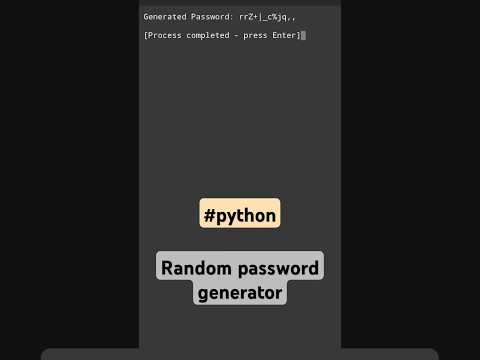 Random password generator made on python π#coding #programming #Python #trending #viral#password