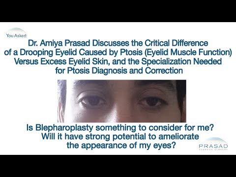 The Critically Important Differences in Ptosis (Eyelid Muscle Function) and Excess Eyelid Skin