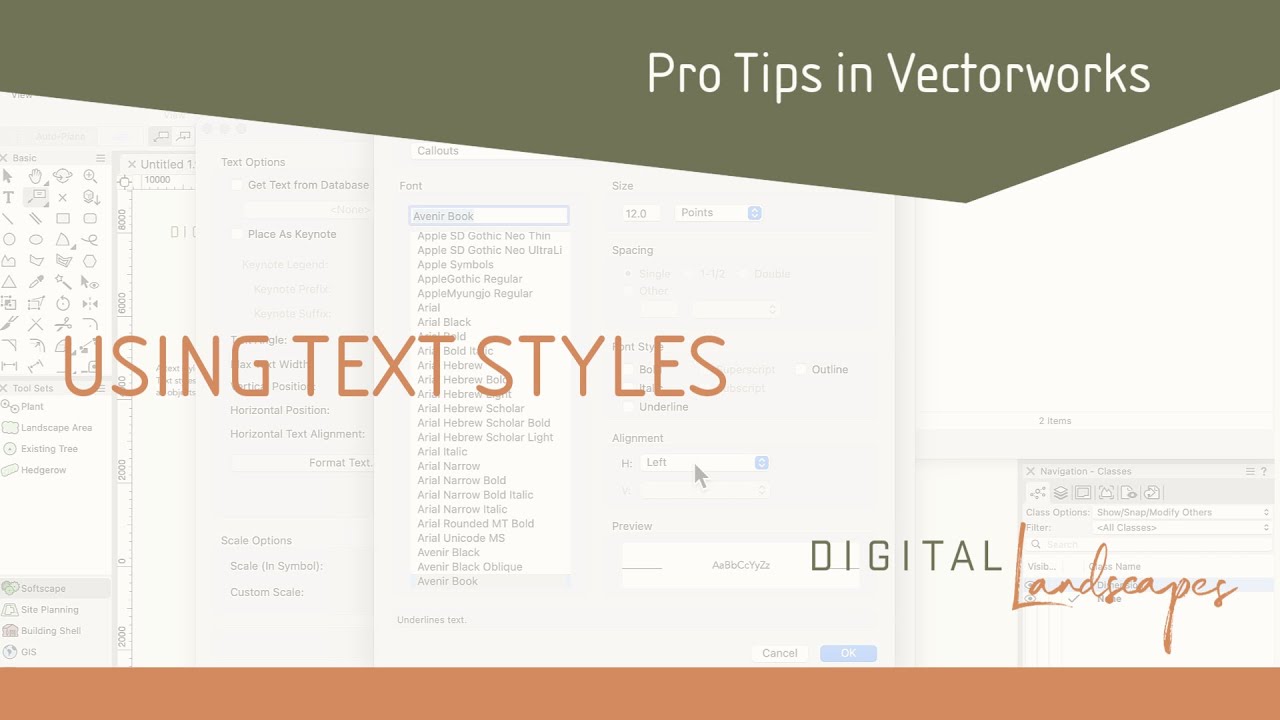 Vectorworks Pro Tip: Text styles