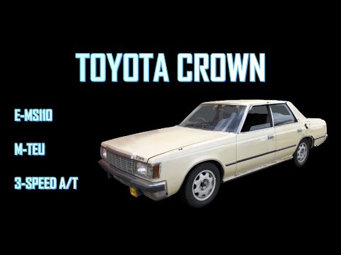 TOYOTA CROWN E-MS110 M-TEU ENGINE START, REAR MUFFLER & DRIVING TEST MOVIE トヨタ クラウン オニクラ 鬼クラ