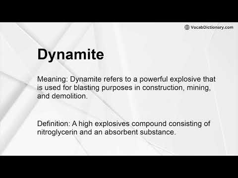 Dynamite Meaning