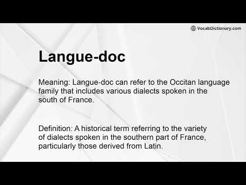 Langue-doc Meaning