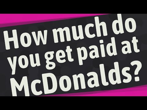 How much do you get paid at McDonalds?