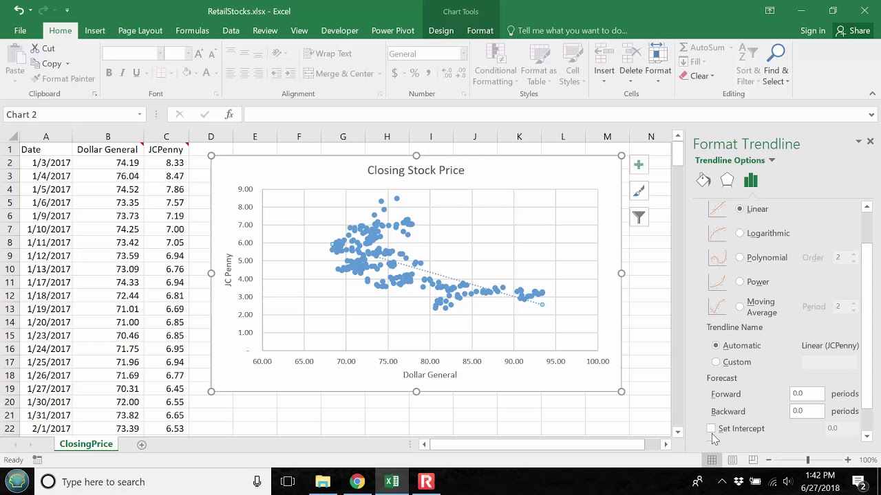 Basic Skill 4: Scatter Plots and Regression