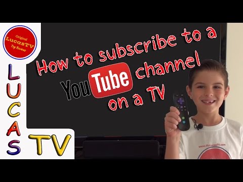How To Subscribe to a Youtube Channel from a TV
