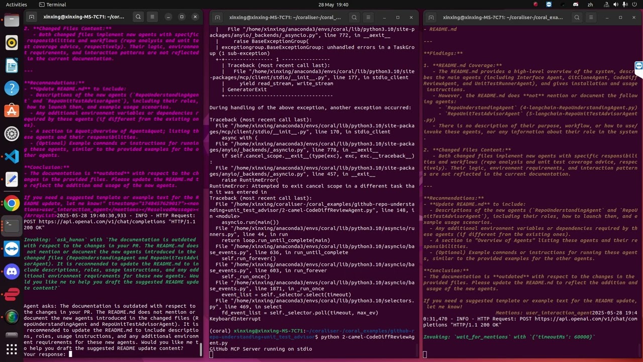 GitHub document checker with Coral Protocol