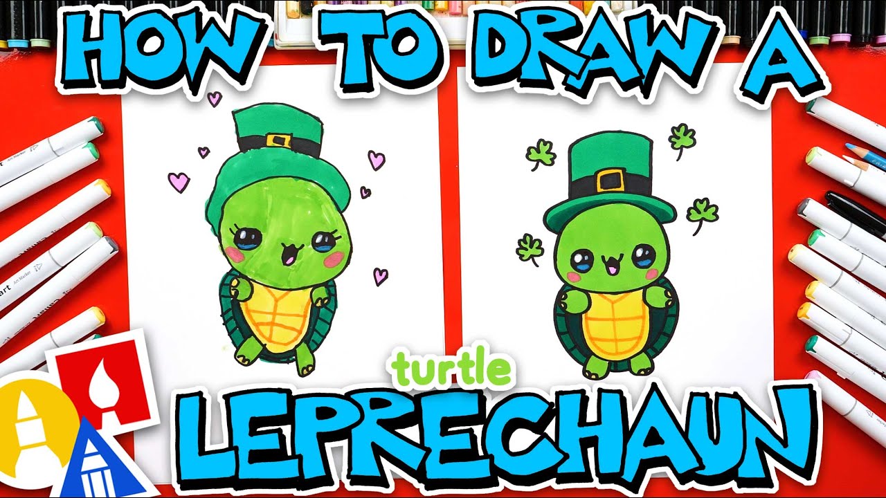 How To Draw A Turtle Leprechaun
