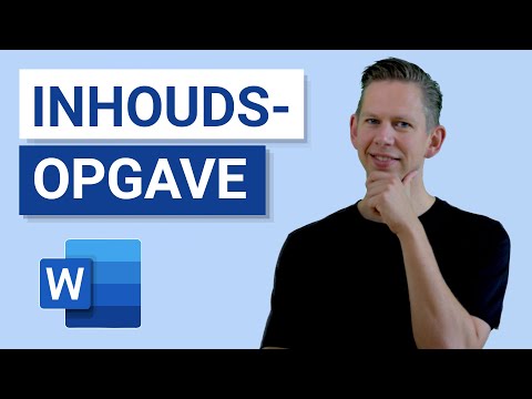 Automatische inhoudsopgave maken in Word