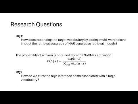 KDD 2025 - Scaling the Vocabulary of Non-autoregressive Models for Fast Generative Retrieval