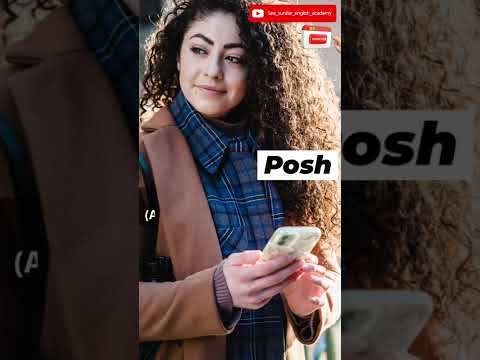 Posh | English word #shorts