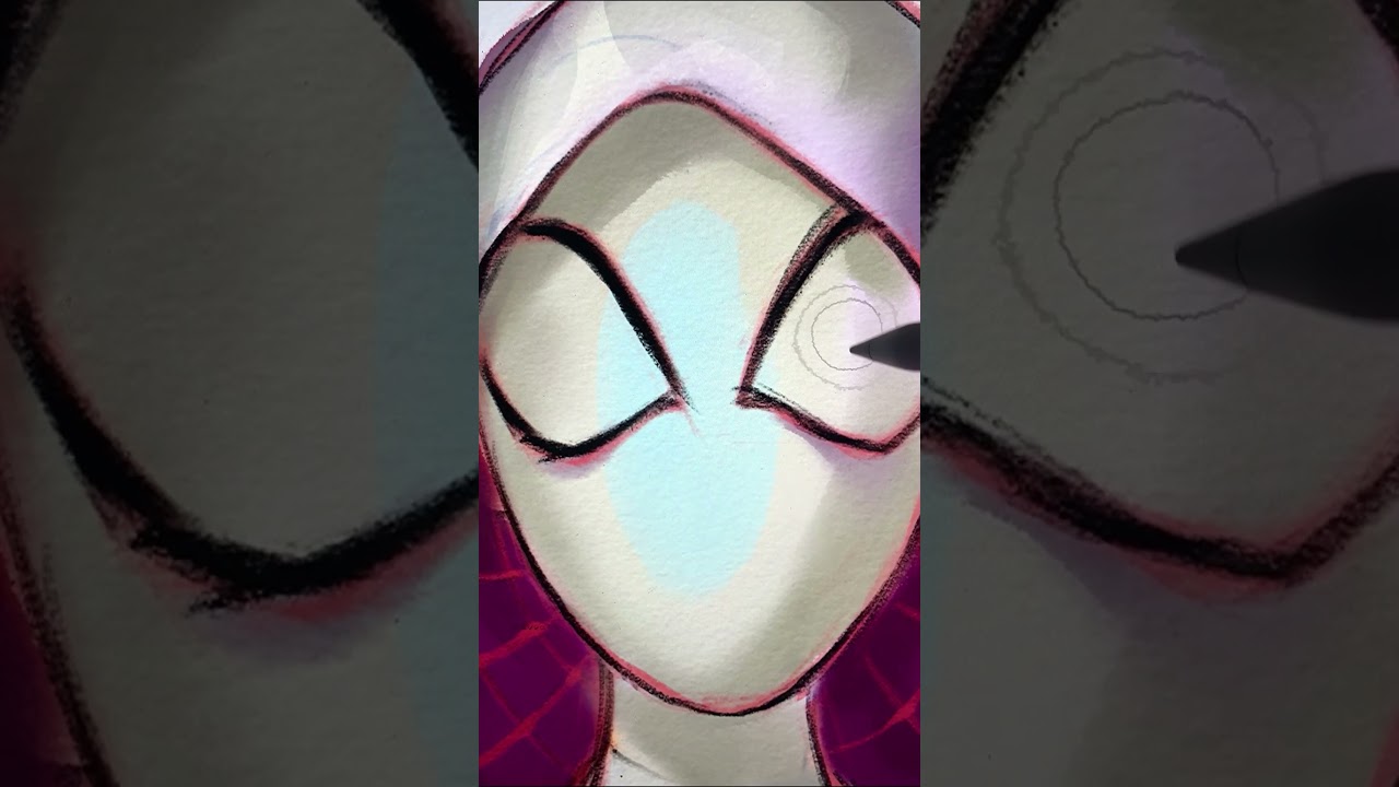 Drawing Fanart Part 1 - Spiderman - Ipad