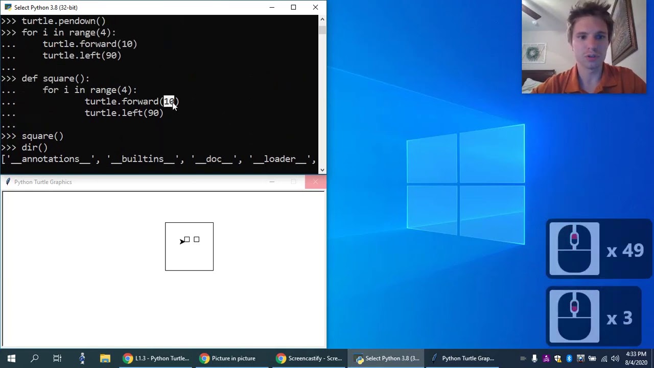 Defining Functions | Python Turtle [3/6]