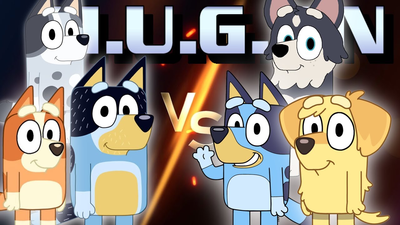 Bandit, Bingo & Muffin vs Bluey, Chucky & Sadie  - Mugen Battle