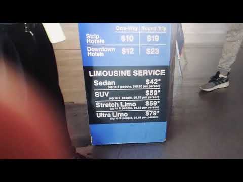 McCarran airport in Las Vegas the shuttle and limo prices to the strip and downtown hotels 2020