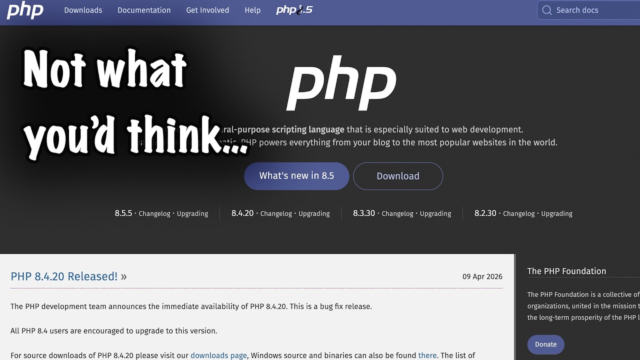 PHP's biggest problem…