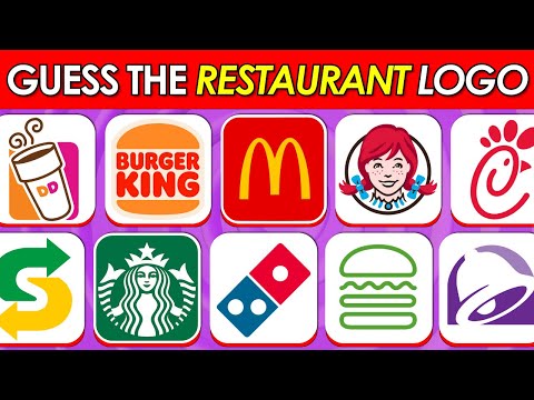 Guess The Fast Food Restaurants Logo 🍔 | Food Logo Quiz 🍟