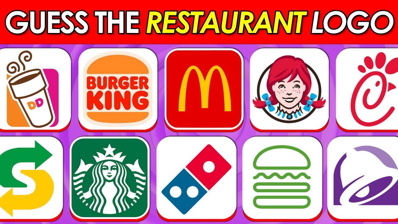 Guess The Fast Food Restaurants Logo 🍔 | Food Logo Quiz 🍟