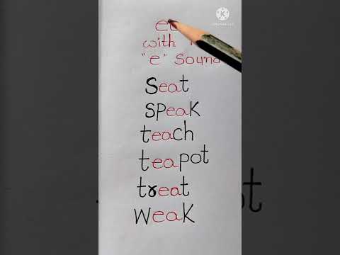 ea pattern words with long 'e' sound