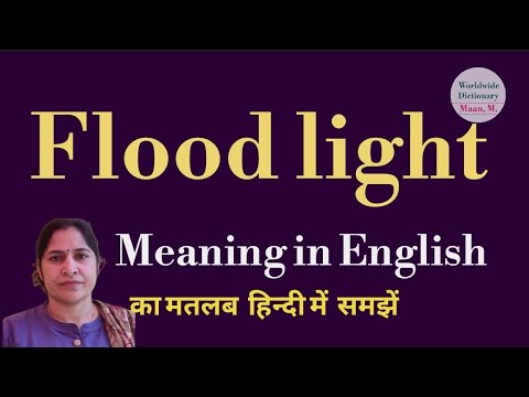 flood light meaning l meaning of flood light l flood light ka Hindi mein kya matlab hota hai l