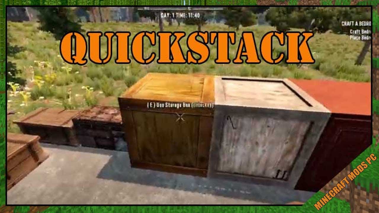 Quickstack Mod 1.16.5/1.15.2/1.14.4 & How To Download and Install for Minecraft