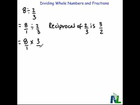 Dividing Whole Numbers and Fractions
